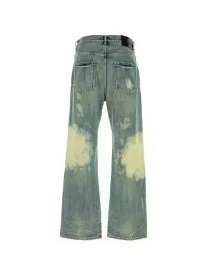 PURPLE BRAND P018 Distressed Bleached-effect Jeans