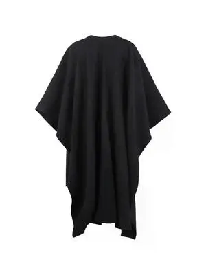 CORTANA Melange Wool Poncho Coat
