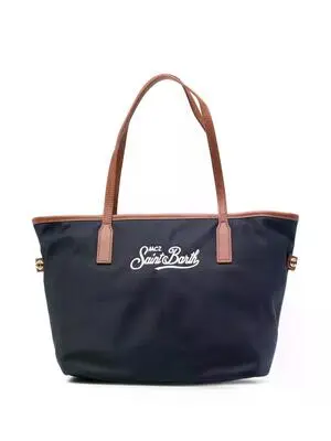 MC2 SAINT BARTH Medium City Logo-embroidered Tote Bag - Blue
