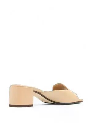 JIMMY CHOO Jc-logo Block-heel Sandals - Neutrals