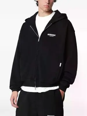 REPRESENT Owners Club Logo-print Hoodie - Black