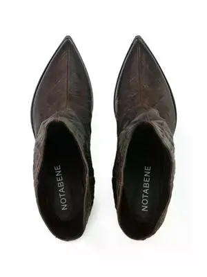 NOTABENE Zora Crocodile-effect Cowboy Boots