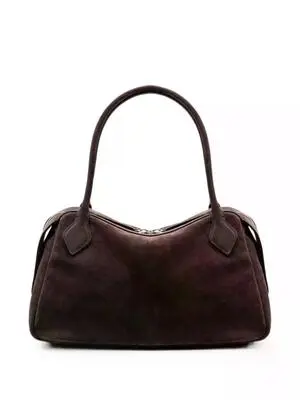 MINOBOSSI Medium Adele Suede Tote Bag - Brown