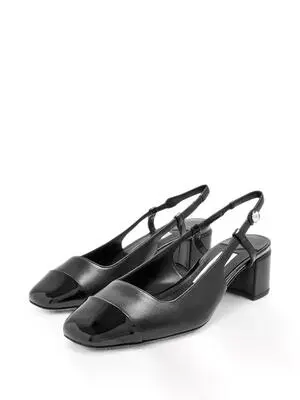 JIMMY CHOO Patent-toe Slingback Pumps