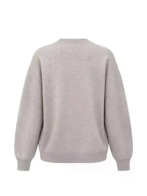 Max Mara Logo-intarsia Crew-neck Sweater