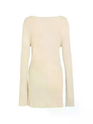 CORTANA Luma Jersey Side-slit Top