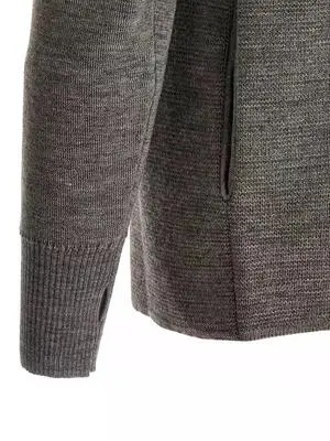 MA'RY'YA Half-zip Dropped-shoulder Sweater - Grey