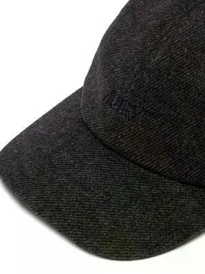 AUTRY Logo-embroidered Herringbone Baseball Cap - Grey