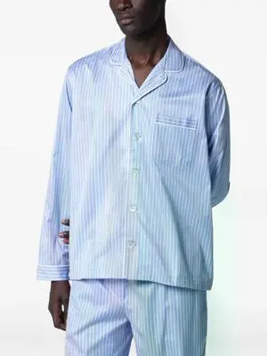 TEKLA Striped Cotton Pyjamas