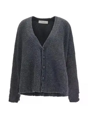 GOLDEN GOOSE Casentino-effect Wool Cardigan - Grey
