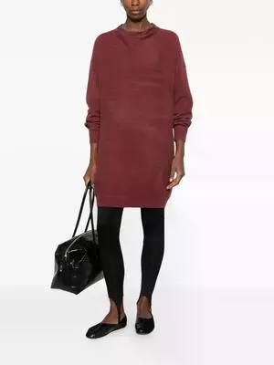 Brunello Cucinelli Ribbed-knit Keyhole-detail Dress