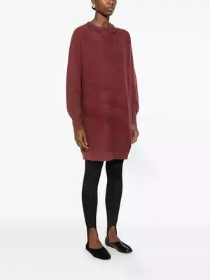 Brunello Cucinelli Ribbed-knit Keyhole-detail Dress