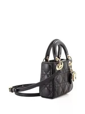Dior Lady Bag Cannage Quilt Lambskin Micro Shoulder Bag