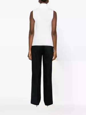 ALLUDE Ribbed-knit Roll-neck Top
