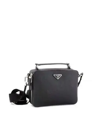 Prada Brique Saffiano Leather Small Crossbody Bag