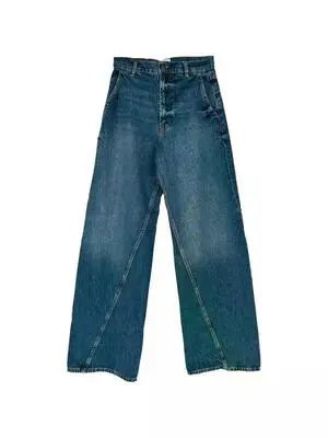 ANINE BING Briley Wide-leg Jeans - Blue
