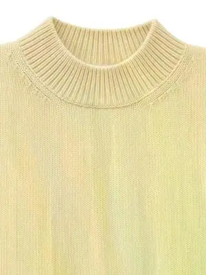 ANDRÈ MAURICE Ribbed-knit Mock-neck Sweater