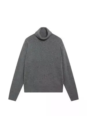 THE FRANKIE SHOP Gala Padded Turtleneck Sweater - Grey
