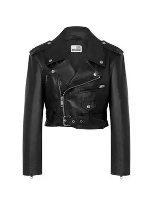 Moschino Belted Cropped Jacket - Black