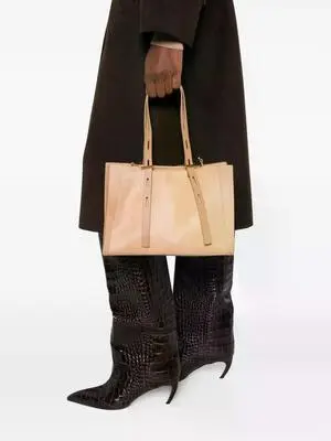 MINOBOSSI Paula Pony-hair Tote Bag - Brown