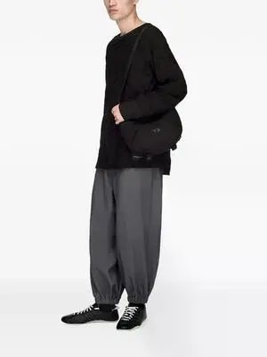 Y3 Pleated Oversized Long-sleeve T-shirt