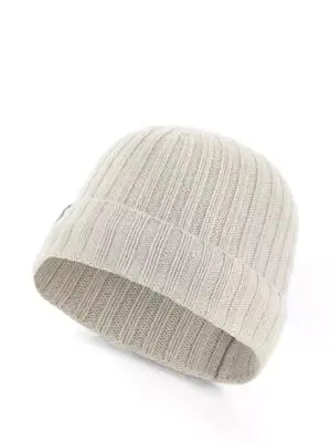 Boggi Milano Beanie In Cashmere - Neutrals