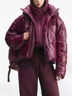 Adidas By Stella McCartney Quilted Hooded Jacket - Purple