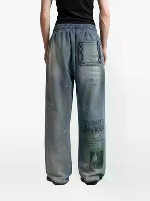 SAITOS Graphic-print Drawstring Track Pants