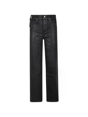 Paige Sasha Coated Straight-leg Jeans