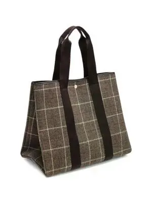 Rue De Verneuil Medium Traversée Check-pattern Tote Bag