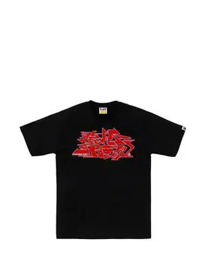 A BATHING APE Asnka Kanji Graffiti-logo T-shirt - Black