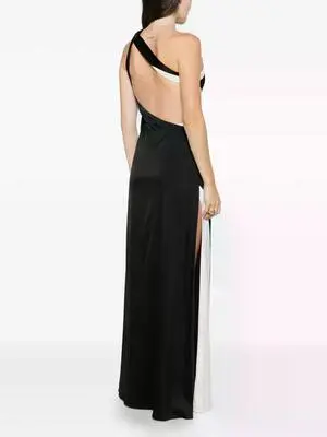 Alice + Olivia Gwendolyn Asymmetric Cutout Maxi Dress