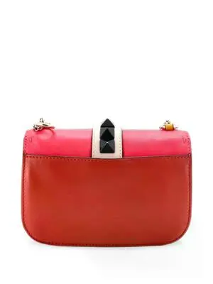 Valentino Garavani Glam Lock Covered Studs Leather Small Shoulder Bag