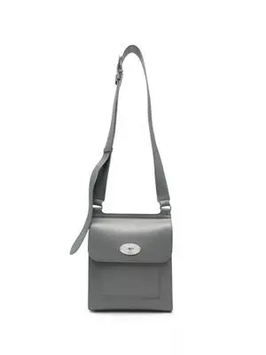 Mulberry Antony Grained Leather Shoulder Bag - Grey
