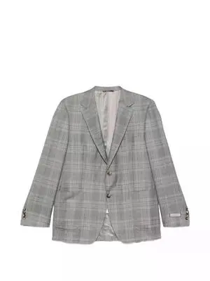 Canali Prince Of Wales Check Blazer - Grey