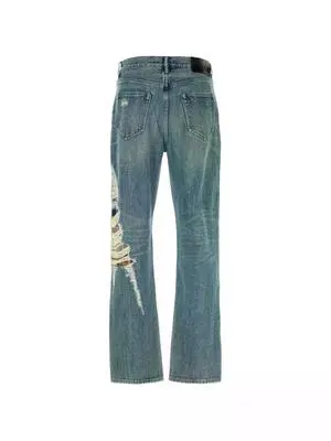 PURPLE BRAND P011 Distressed Patchwork Jeans