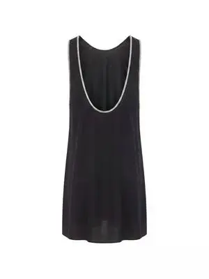 Sportmax Chain-trim Shift Mini Dress - Black