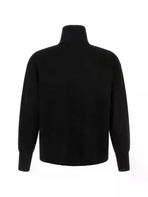 MA'RY'YA High-neck Zip-up Cardigan