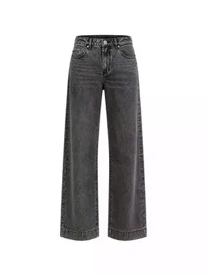 ONETEASPOON Jackson Mid-waist Wide-leg Jeans - Black