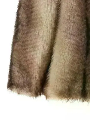NUDE Faux Fur Wide-lapel Coat