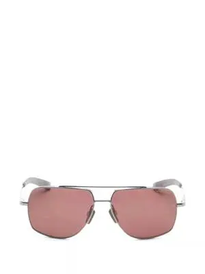 Dita Lancier Double-bridge Geometric-frame Sunglasses - Silver