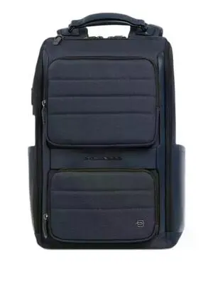 PIQUADRO Quilted-effect Backpack - Blue