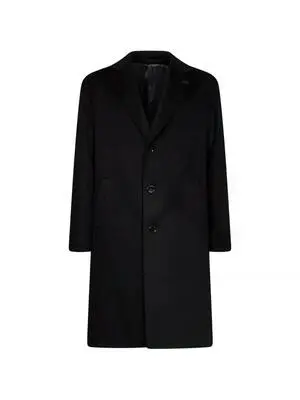 LARDINI Single-breasted Coat - Black
