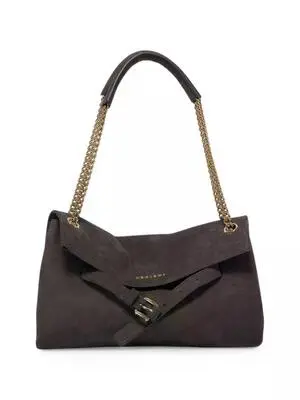 Orciani Small Venus Nabucco Buckle-detail Shoulder Bag Grey