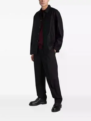 GREYED Pleated-detail Trousers - Black