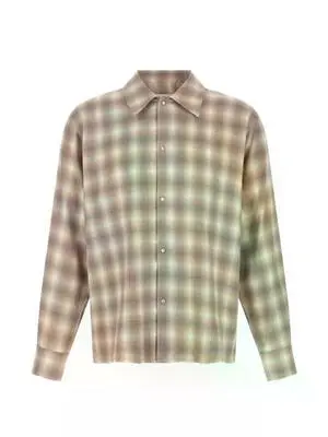 SECOND / LAYER Check Dégradé Shirt - Neutrals