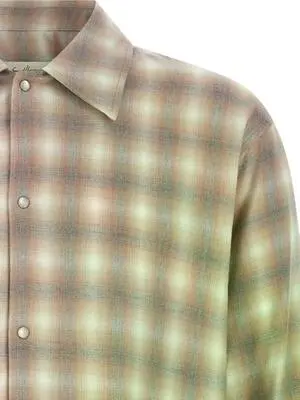SECOND / LAYER Check Dégradé Shirt