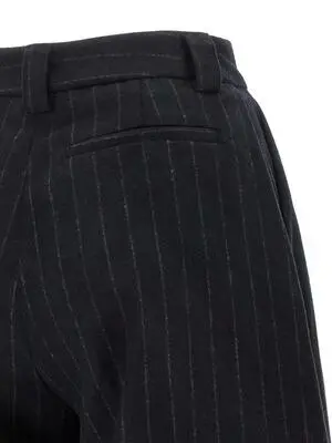 THELATEST Pinstripe-pattern Dakota Bermuda Shorts