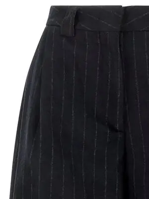 THELATEST Pinstripe-pattern Dakota Bermuda Shorts