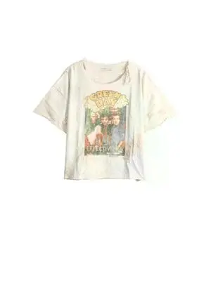 SAITOS Green Day Raw-cut T-shirt